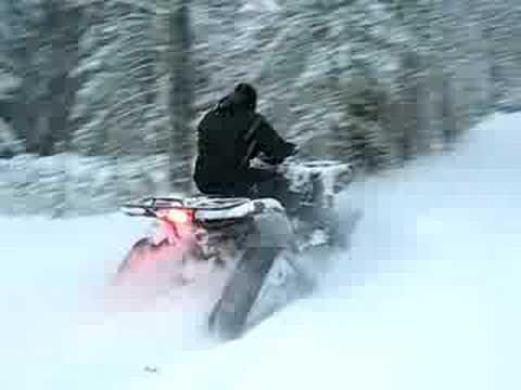 Monster ATV with Snow Tracks