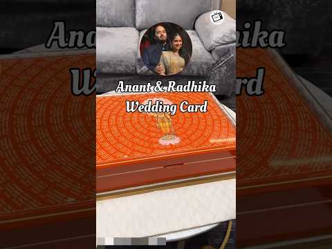 Anant Ambani & Radhika Merchant Wedding Card #wedding #royalwedding #anantambani #radhikamerchant
