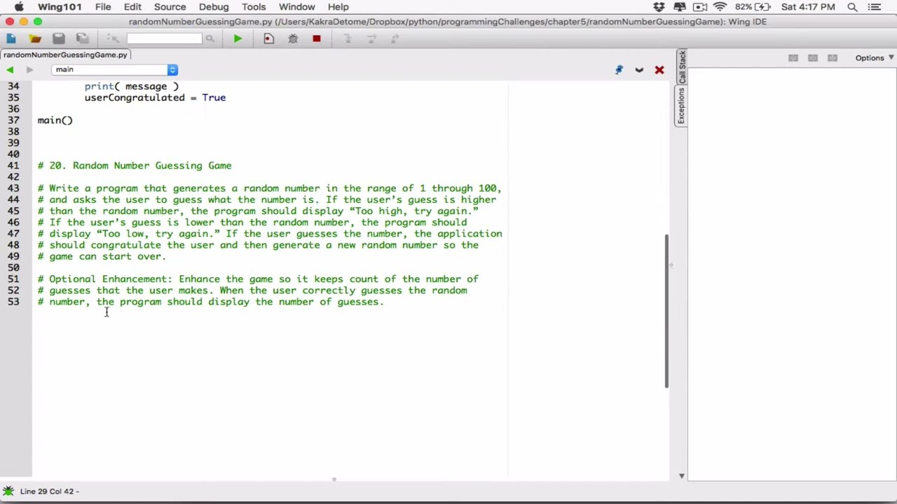 5.20. (Part 3) Random Number Guessing Game - Python