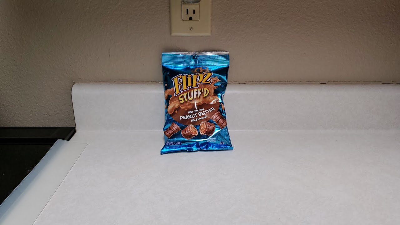new Flipz stuff'd milk chocolate peanut butter filled pretzels