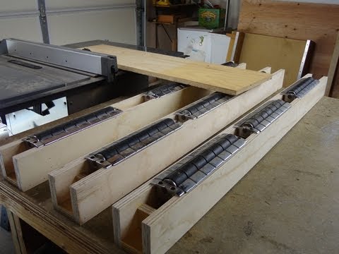 Table saw outfeed supports