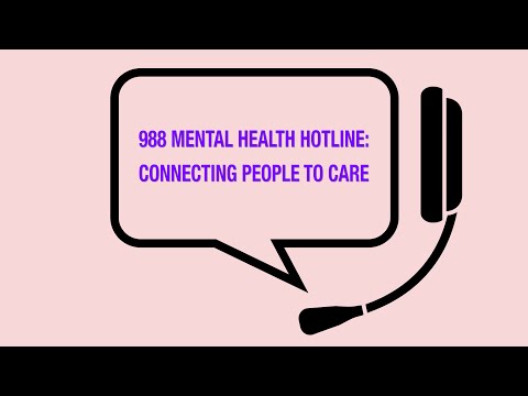 988 Mental Health Hotline: Connecting People to Care