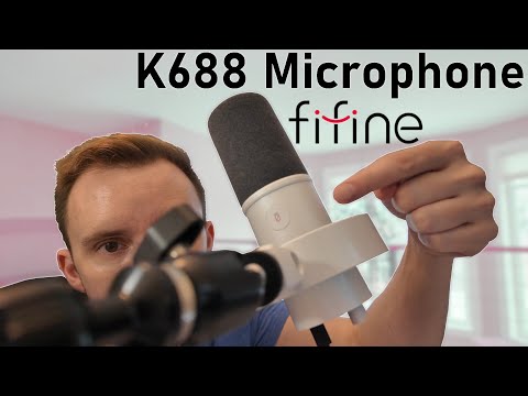 Fifine K688 USB/XLR Dynamic Mic with Shock Mount, Touch-Mute, | Reverb