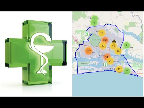 Pharmacie Wa - Application des pharmacies de garde - Webmapping avec R