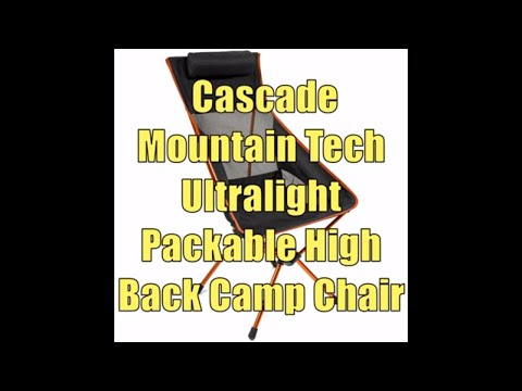 Cascade Mountain Tech Ultralight Packable High-Back Camp Chair Review