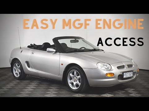How to access the engine on an MGF/MG TF
