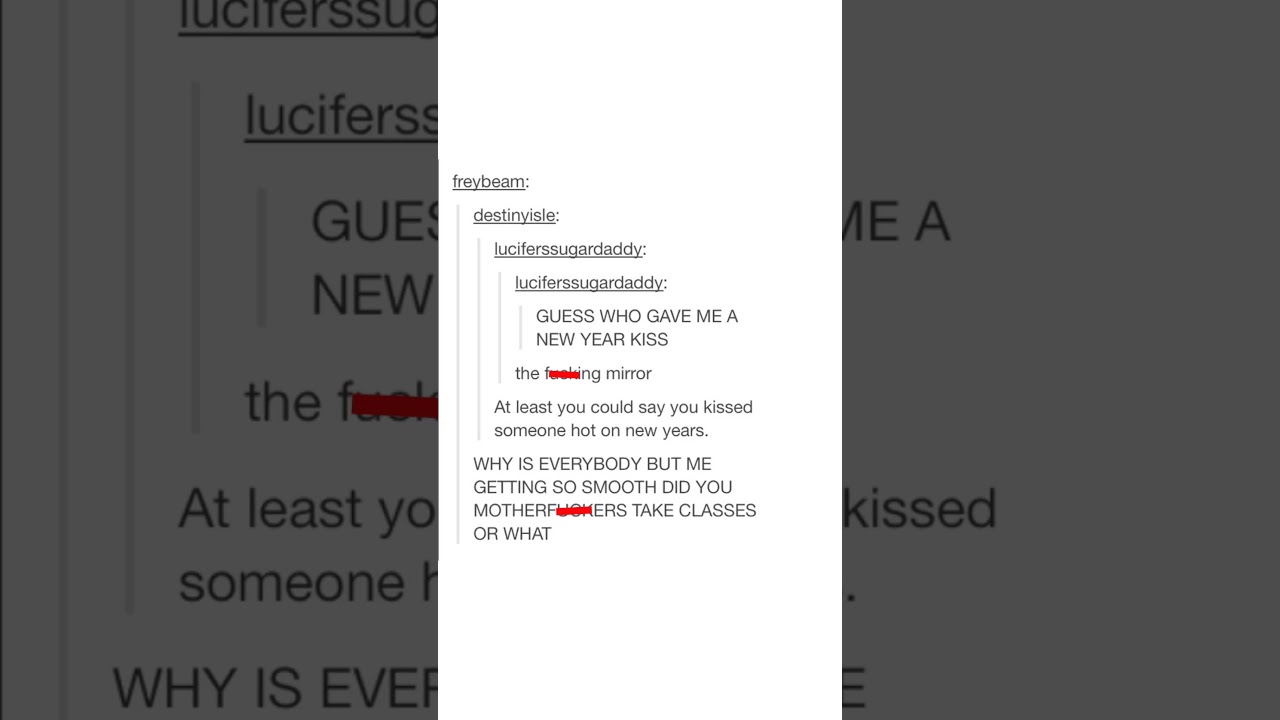 Tumblr is HITTING ON ME.😳😳