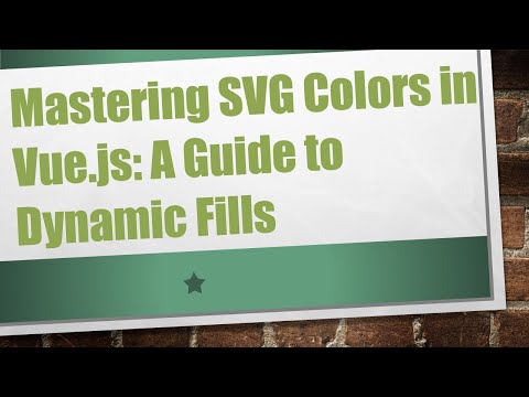 Mastering SVG Colors in Vue.js: A Guide to Dynamic Fills