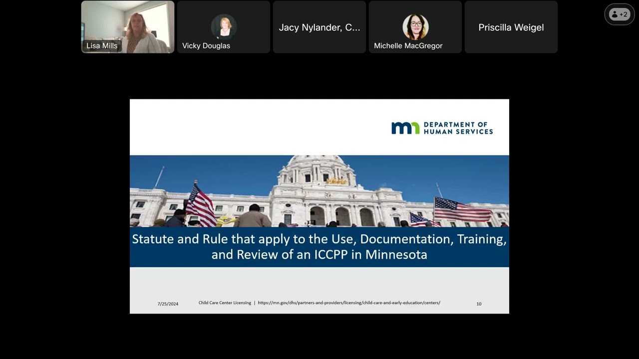 Licensed Child Care Centers – ICCPP Training (July 2024)