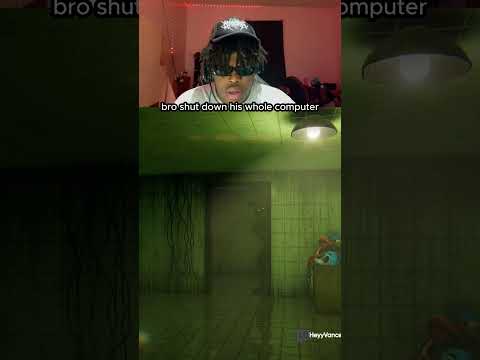 bro shut down his whole pc 😂 (Twitch/YT: HeyyVance) #fnaf #horrorgaming #jumpscares #horror