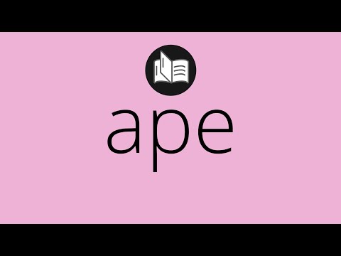 What APE means • Meaning of APE • What is the meaning of APE • ape MEANING • ape DEFINITION