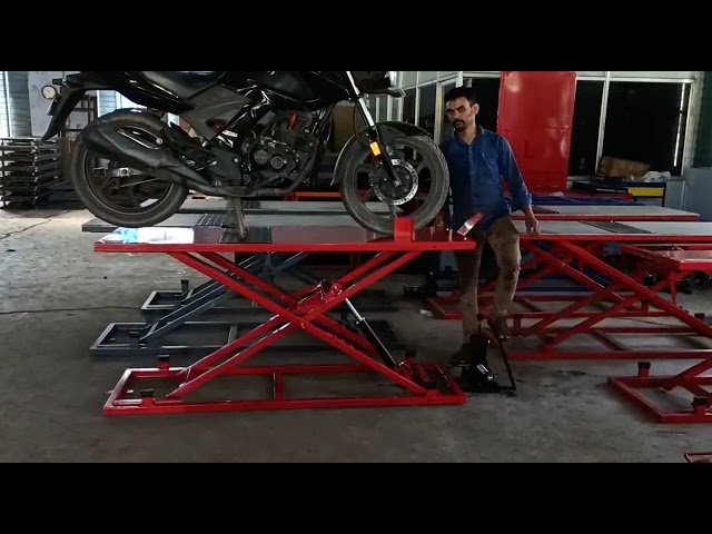 Hydraulic Motorcycle Lift - Heavy Model Two Wheeler Lift Trader ...