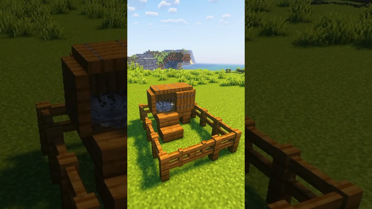 Minecraft Chicken Coop Build Tutorial! 🐓 #shorts