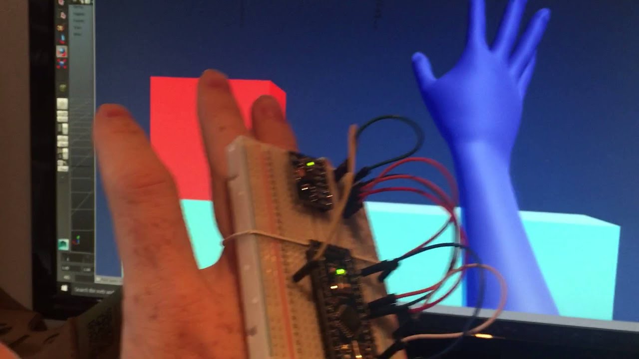 Arduino 'Data glove' for Unity.