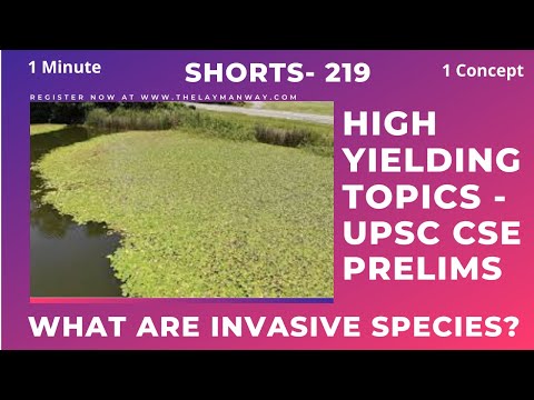 What are Invasive species explained for UPSC prelims #ias #civilservices #shorts #invasivespecies