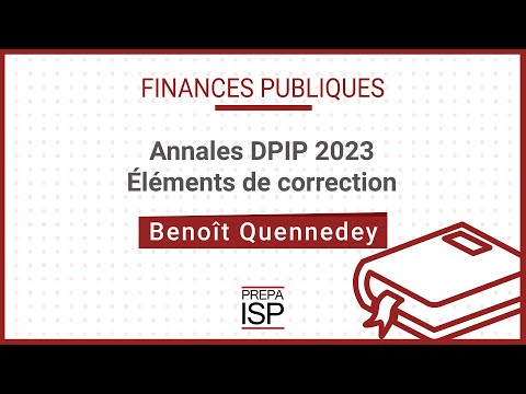 Annales DPIP 2023 - Finances publiques