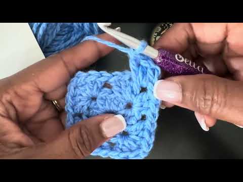 💜🧶 How to make a Traditional Granny Square - tutorial 🧶🧶💜
