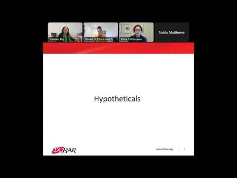 BEGA Ethics Week 2023 - Legal Ethics for Government Attorneys