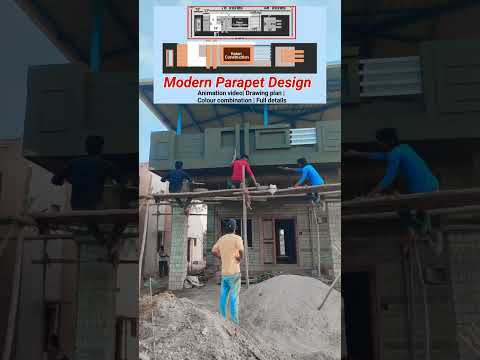 Morden Parapet Wall Design || 3D parapet wall design || video n. 721