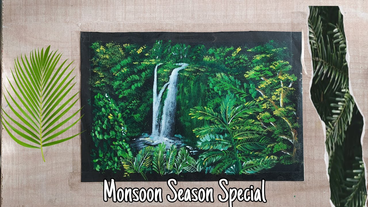 Easy Waterfall Drawing EPISODE #18/Timelapse/Waterfall Drawing/Mr.EVERYTHING