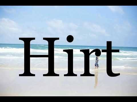 How To Pronounce Hirt🌈🌈🌈🌈🌈🌈Pronunciation Of Hirt