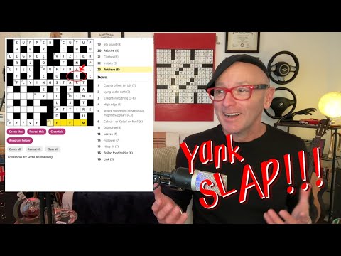 Guardian & Yank Saturday Quick Crossword! And a TYPO = YANKSLAP!!! OUCH! π
Let's WINE DOWN!π·