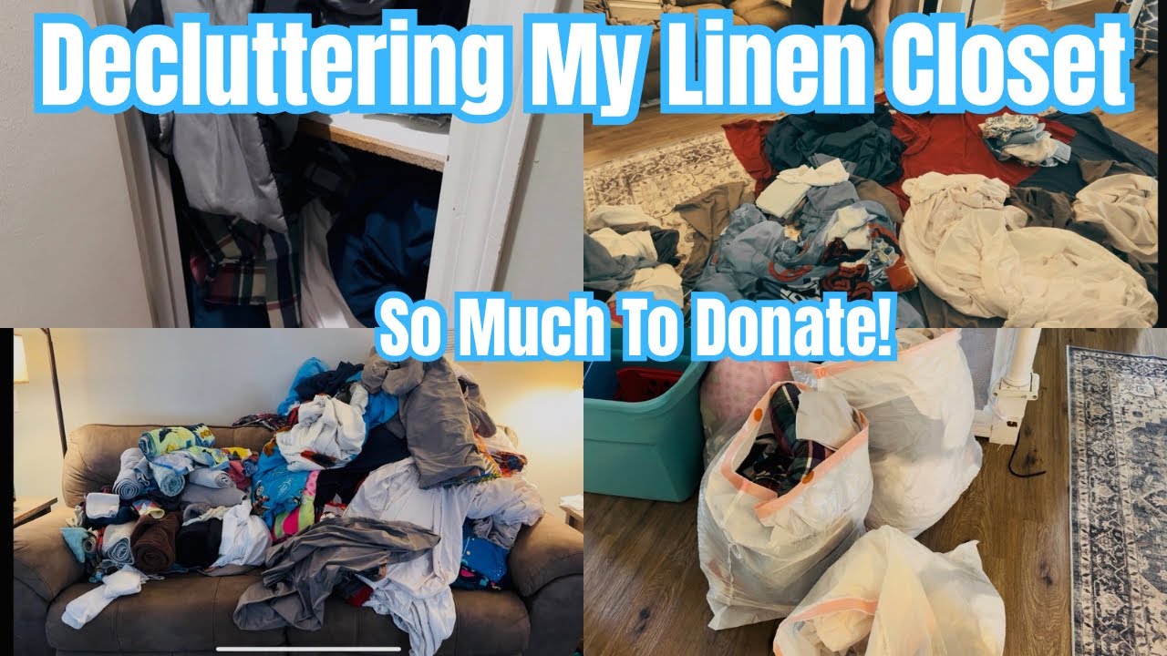 Decluttering My House in 2026! This week I tackled my linen closet. I had so much to donate! 🙌🏻