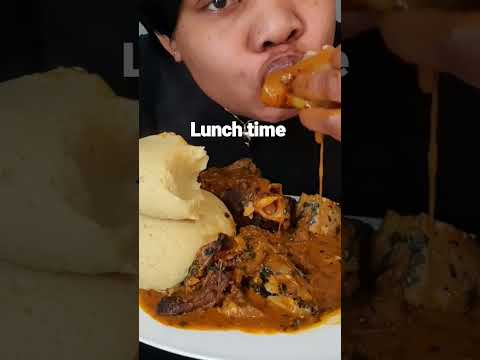 #fufu #asmr #youtubeshorts #okrosoup #africafoodmukbang