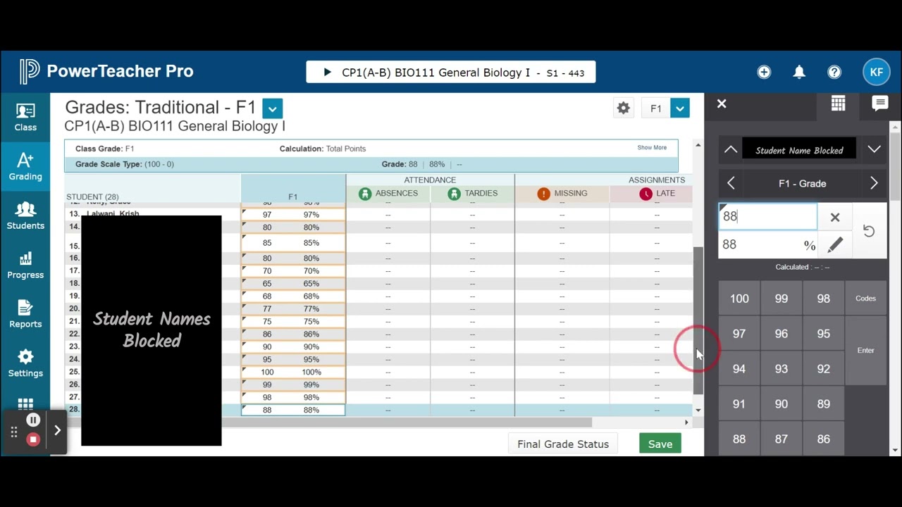 CMS Entering Final Grades for CPCC, UNCC, NCVPS, Edgenuity, Virtual/Online Course Final Grades