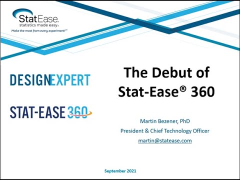 The Debut of Stat Ease 360