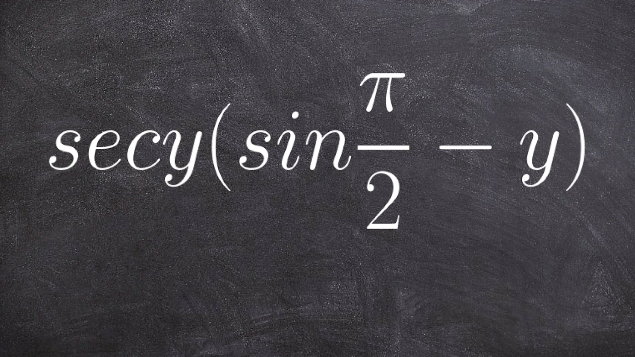 Simplify the trig expression by using the co function identity