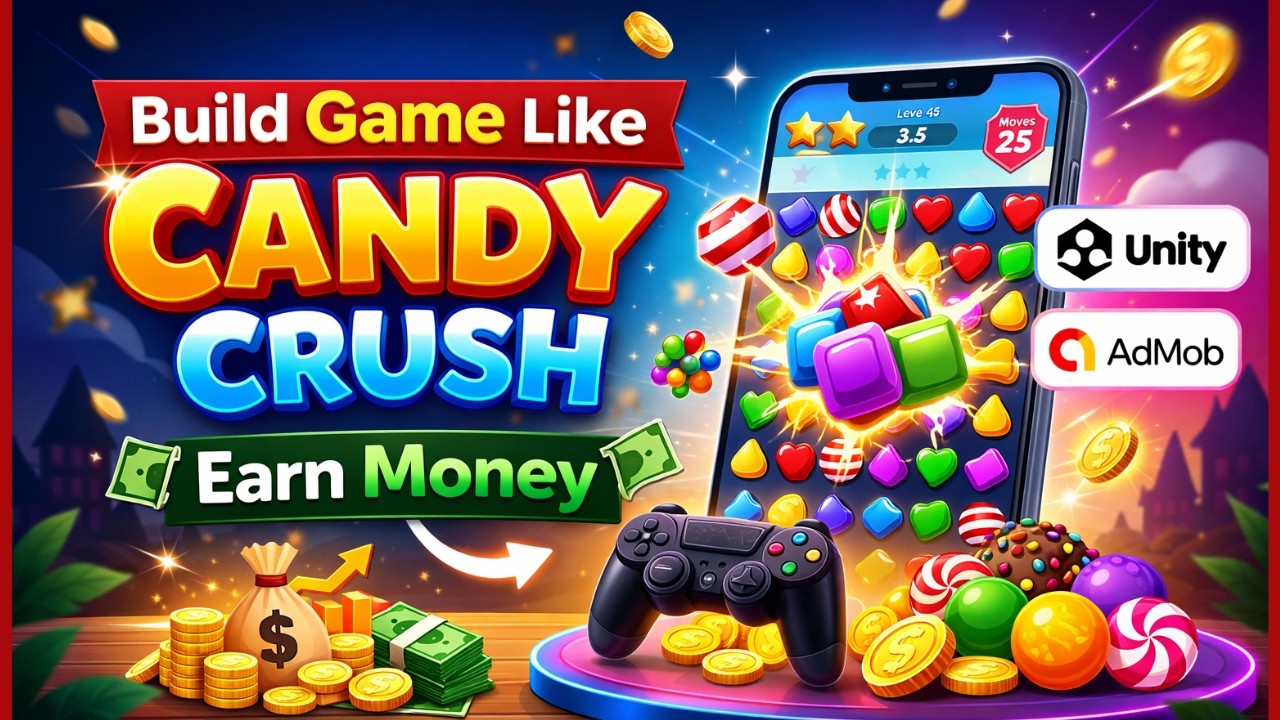 Build Game Like Candy Crush | Candy crush game development | how to make candy crush game in unity