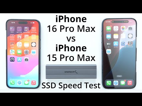 iPhone 16 Pro Max VS iPhone 15 Pro USB-C SSD Speed Test