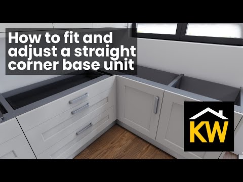How to fit a straight corner base unit - Kitchen Warehouse