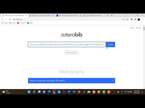 Using ZoteroBib to Cite Sources to Meet MLA and APA Guidelines