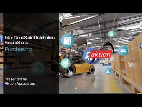 Infor CloudSuite Distribution – Purchasing | Aktion Associates