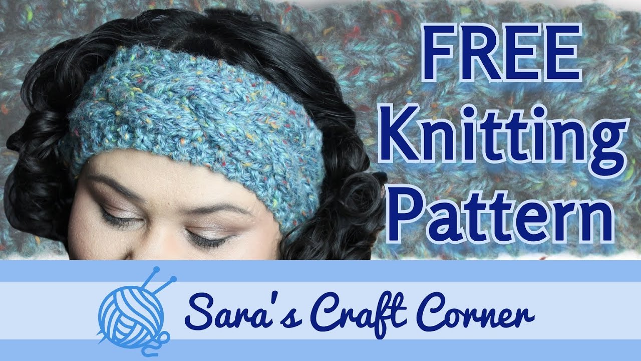 Seamless Braided Chunky Knit Headband - FREE Knitting Pattern