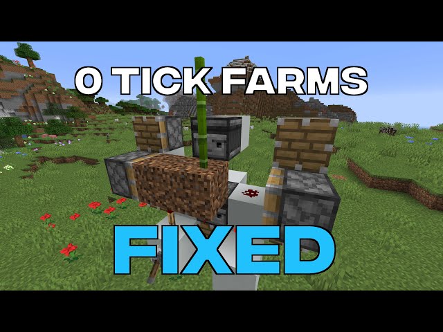 What is a zero tick farm in Minecraft?