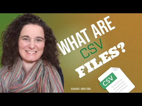 What are CSV files?