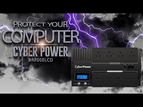 Be Surge Protected With CYBER POWER BR700ELCD Pure Sine Wave UPS Battery Backup