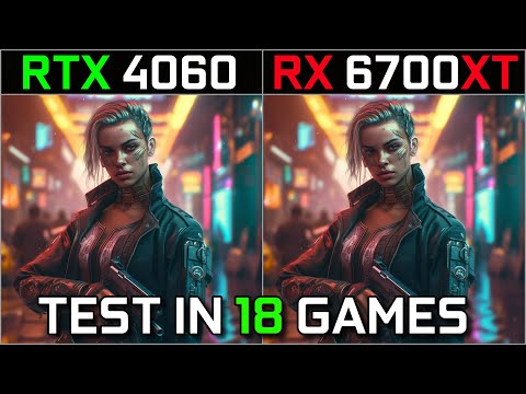 RTX 4060 vs RX 6700XT | Test in 18 Games at 1080p - 1440p | How Big The Difference?