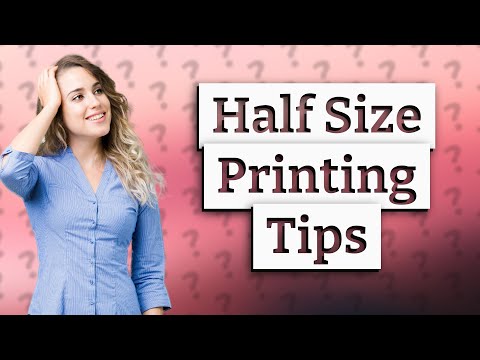 What is half size print?