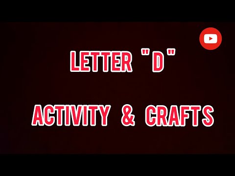 Letter D Activities for Toddlers & Preschoolers| Alphabet art and craft (d) | Nursery activity