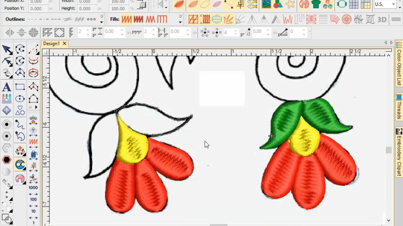 Make a full detailed design part 1 || wilcom e4.2 tutorial