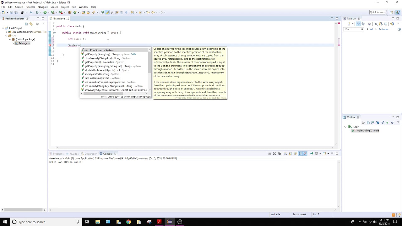 Java Tutorial 1 Variables and basic output