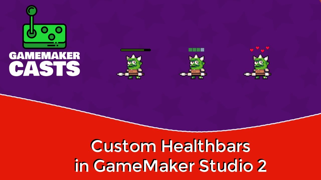 Creating Custom Healthbars in GameMaker Studio 2