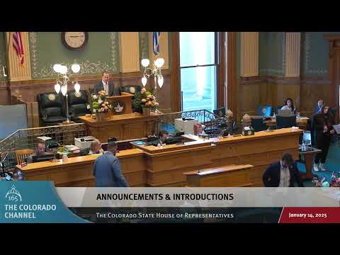 Colorado State Legislature | Colorado House 2025 Legislative Day 007