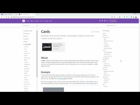 Bootstrap 5 - Lesson 64: Cards