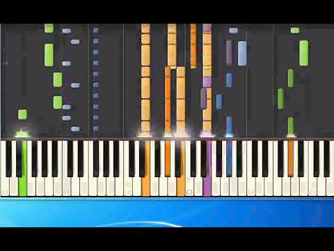 [Piano Tutorial Synthesia]Francine - Das Feuer der Sehnsucht (pr)