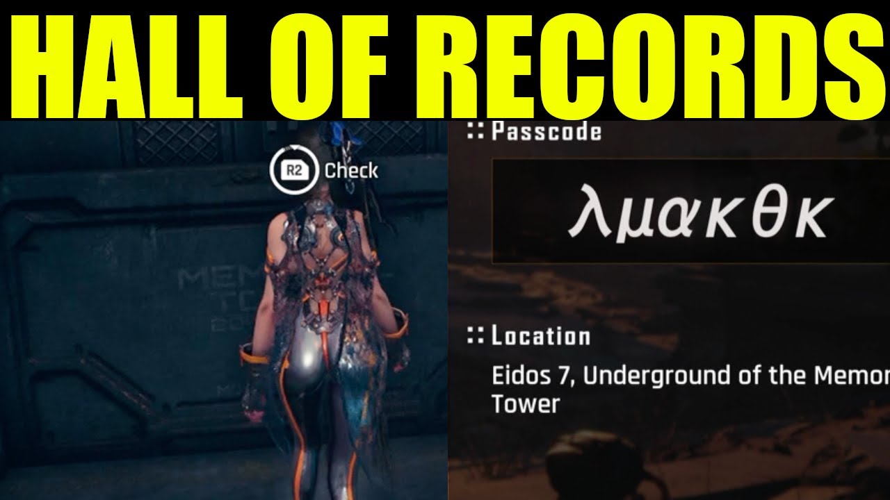 how to restore power to the hall of records PASSCODE (scavenger Adam walkthrough) - stellar blade